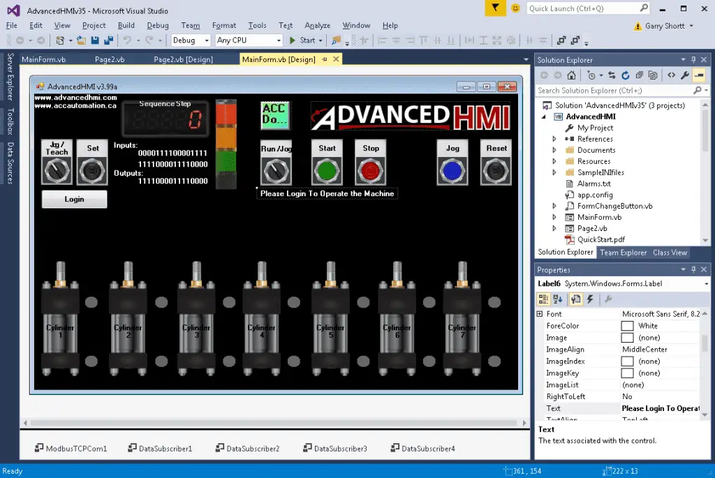 Creating a HMI Login Screen on AdvancedHMI | ACC Automation